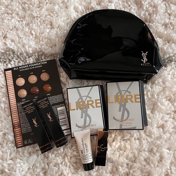 Yves Saint Laurent | Makeup | Nwt Ysl Black Patent Pouch Gift Set ...